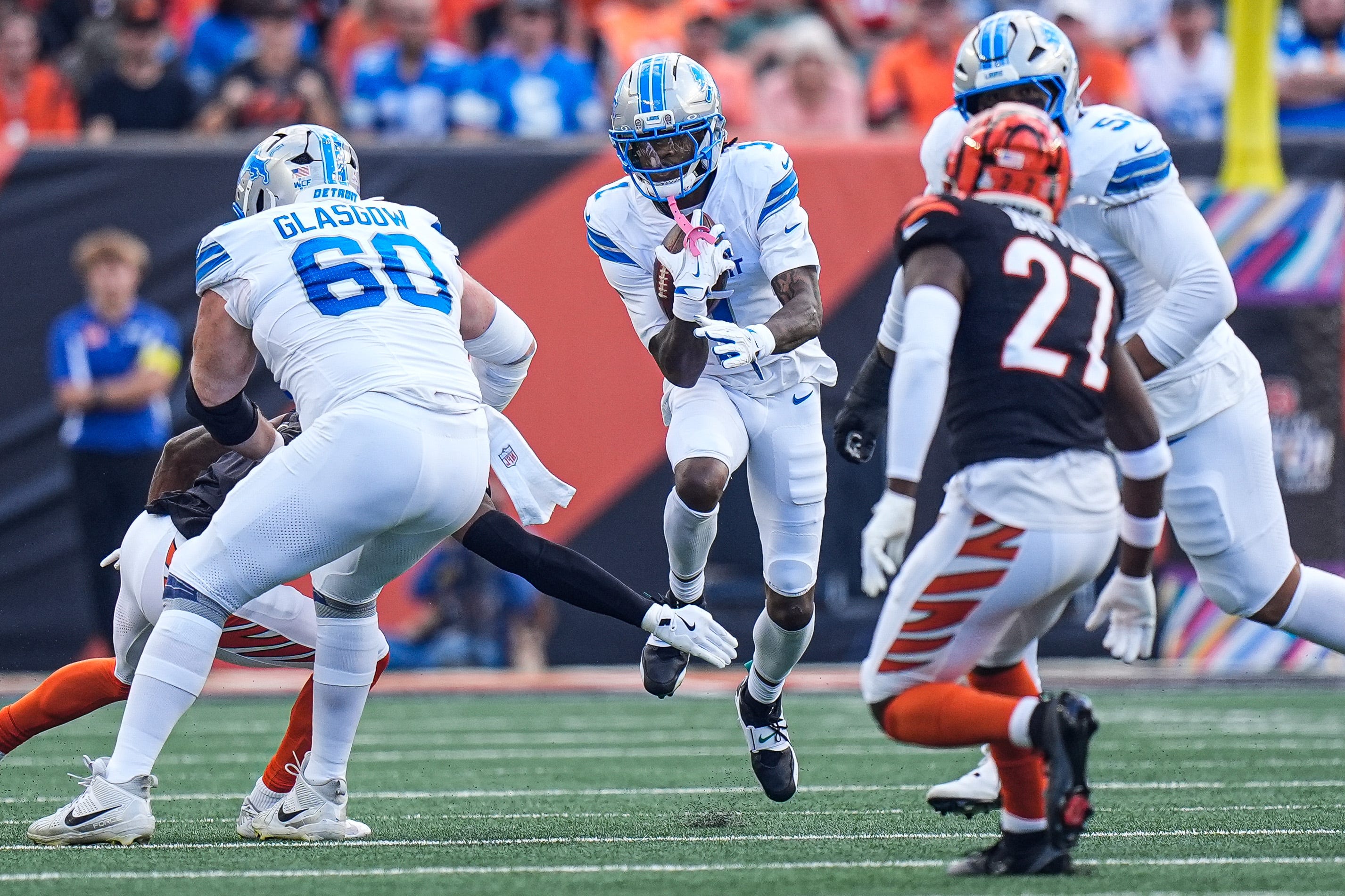 Jameson Williams having a bad day in Cincinnati, was actually really ...