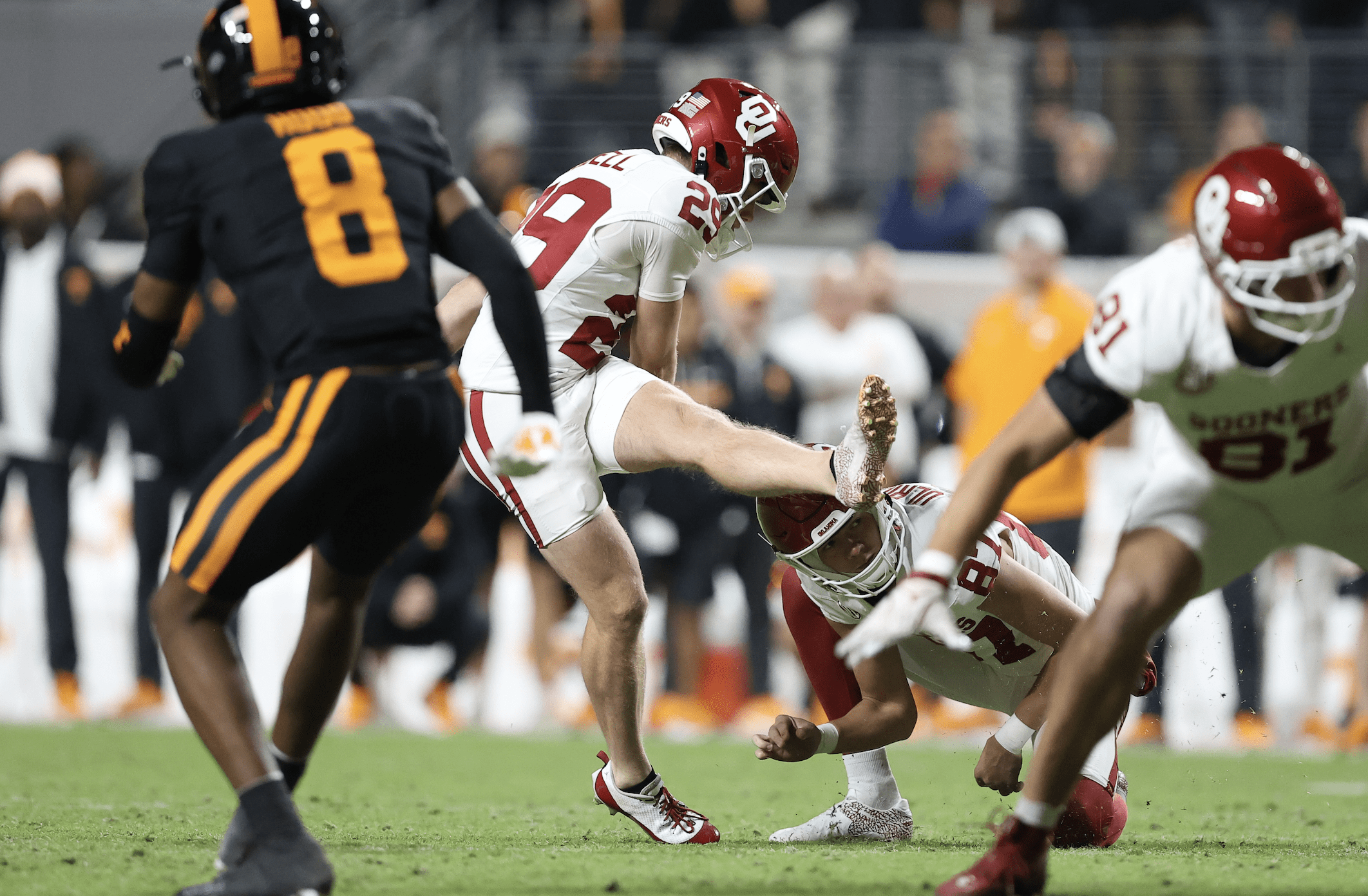 'I'm not changing it' - Oklahoma kicker Tate Sandell addresses his ...