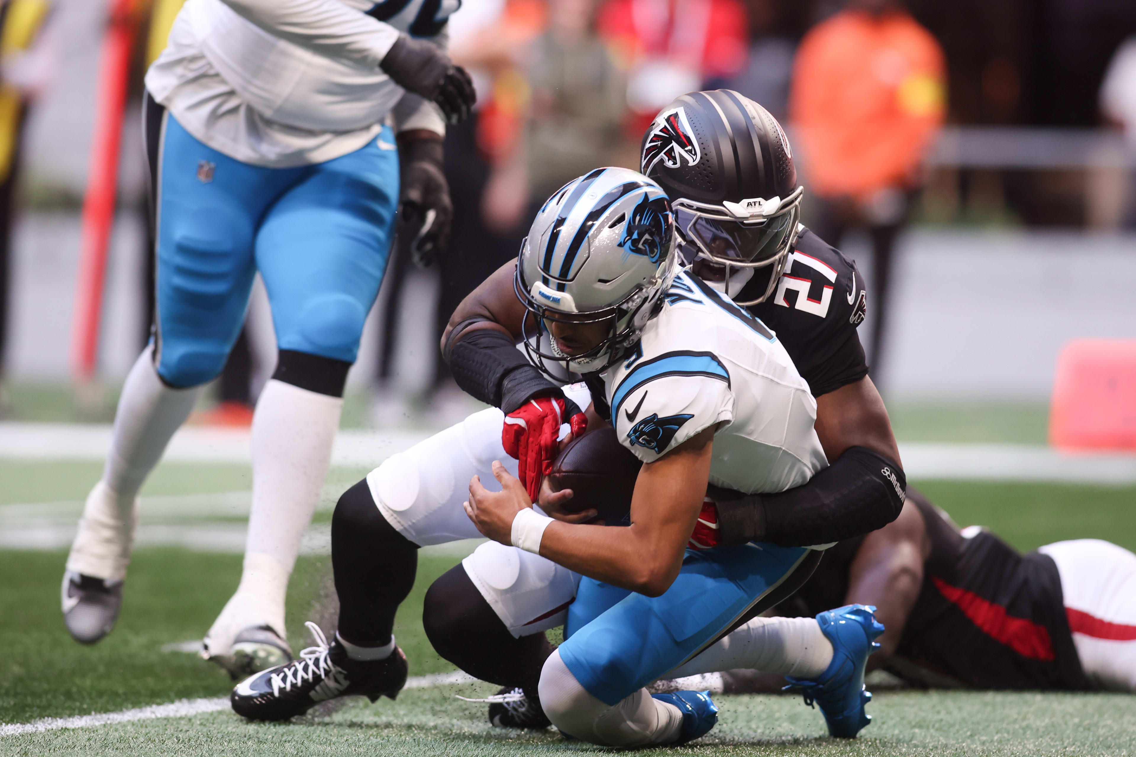 Panthers QB Bryce Young has brief ankle injury scare in Week 11 and now ...