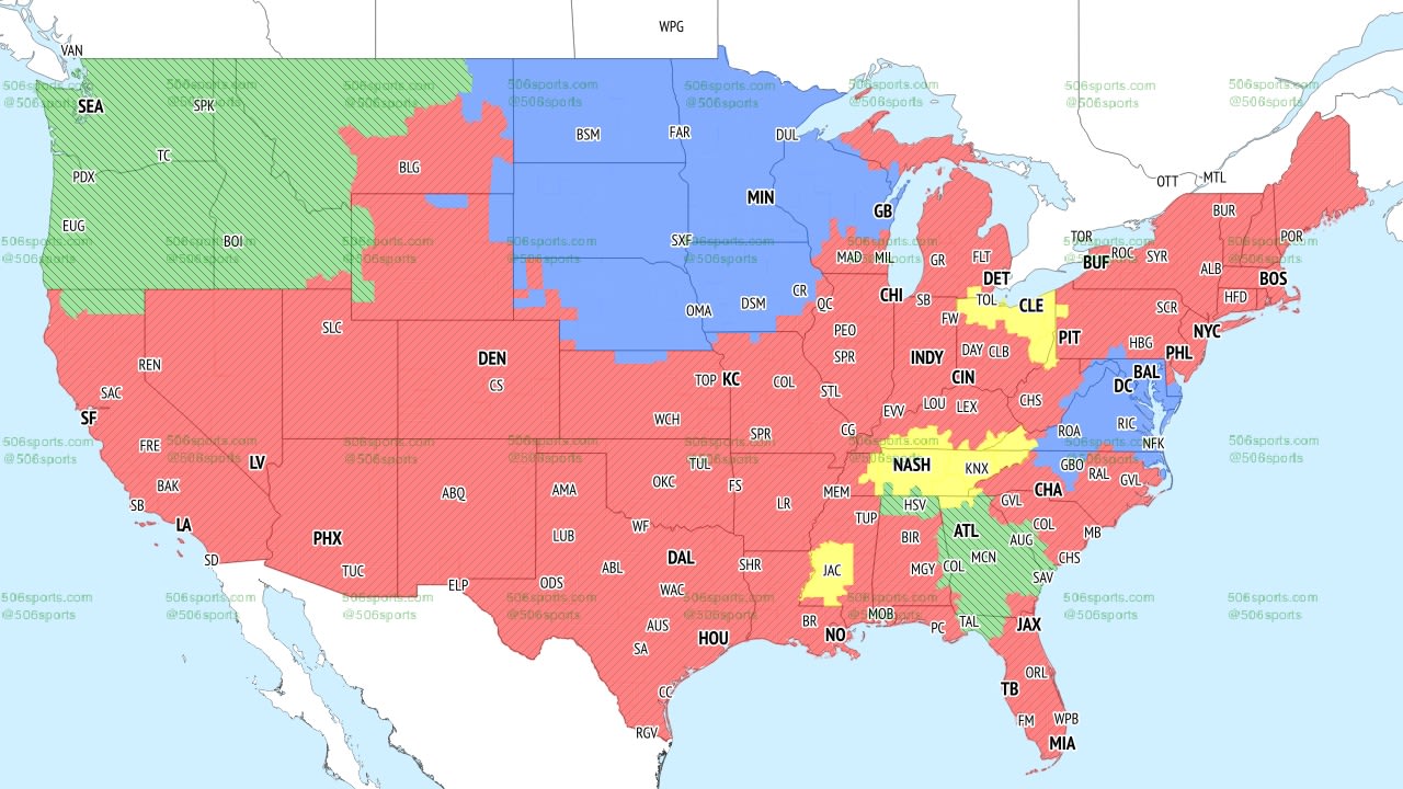 Minnesota Vikings vs. Washington Commanders broadcast map — Will you be ...