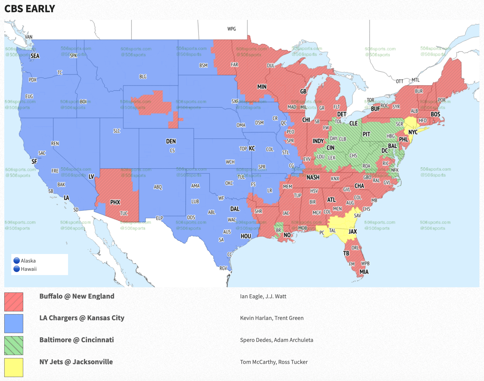 Bengals vs. Ravens NFL Week 15 Broadcast Map: Will you be able to watch ...