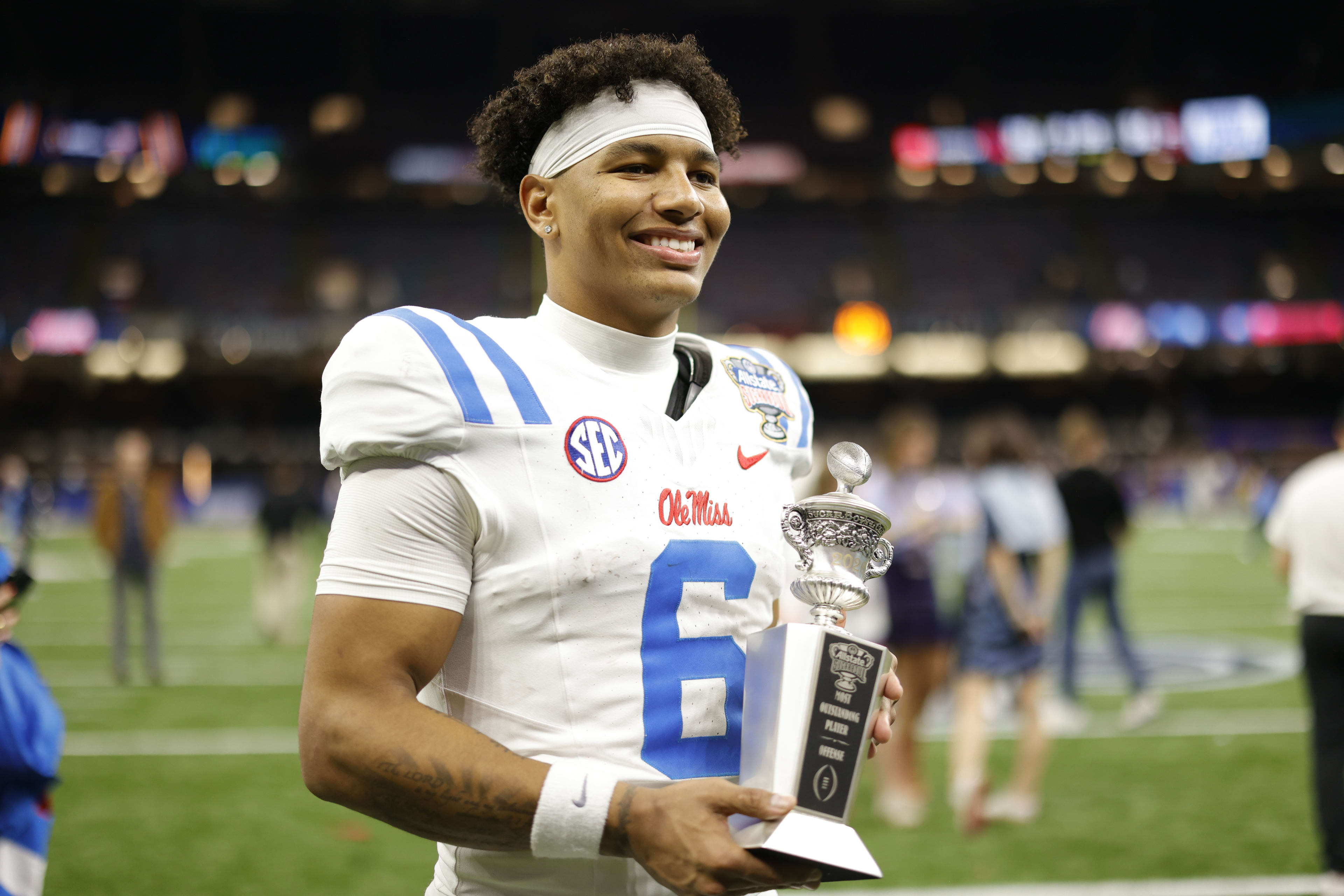 Trinidad Chambliss made a loud statement in Ole Miss' win over Georgia ...