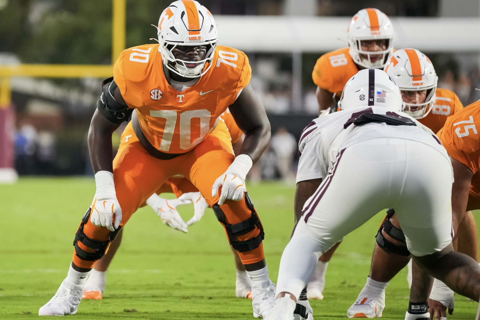 Tennessee Vols offensive lineman David Sanders Jr goes viral for must ...
