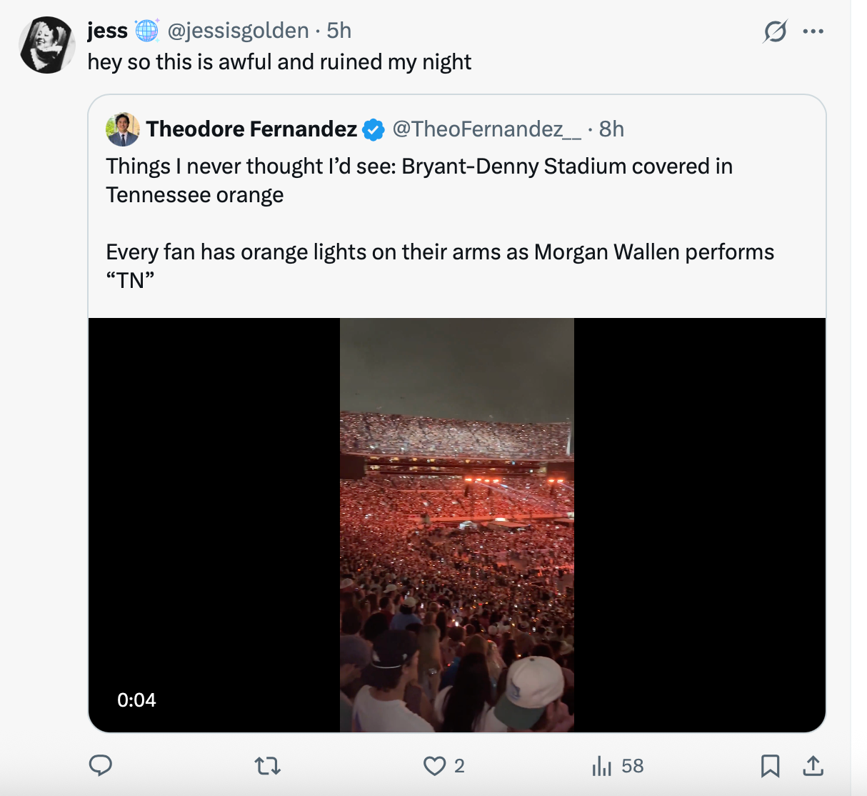 Morgan Wallen made sure the Tennessee Vols got the last laugh during ...